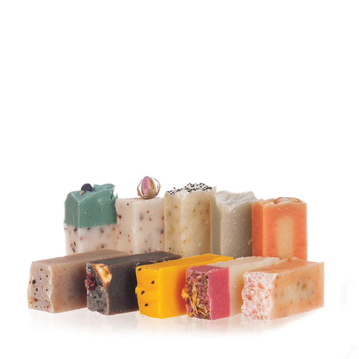 Natural Soap Sample Set | 10x 50g Bars | WiDEYE